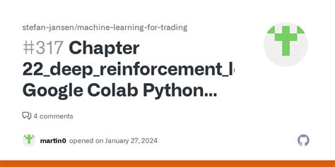 Chapter Deep Reinforcement Learning Google Colab Python Issue Stefan Jansen