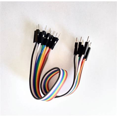 10 Fios Jumper Macho Macho Para Arduino Esp32 Raspberry Cabinhos P Sensor Protoboard V