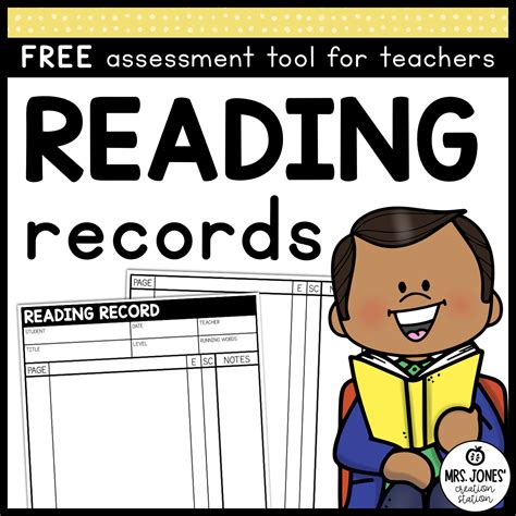 Running Records Assessment Mrs Jones Creation Station