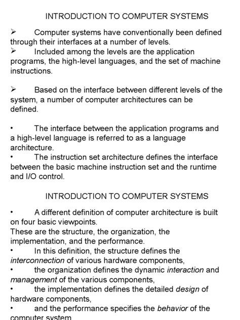 chapt1 computer architecture pdf central processing unit integrated circuit