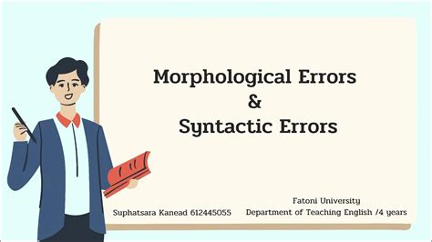 Morphological Errors And Syntactic Errors Youtube