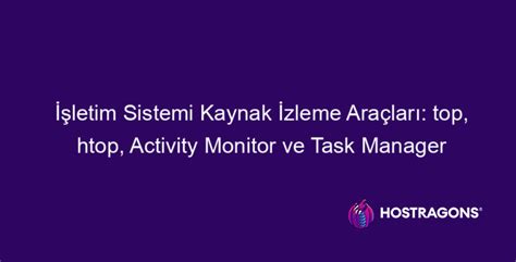 Operating System Resource Monitoring Tools Top Htop Activity Monitor And Task Manager