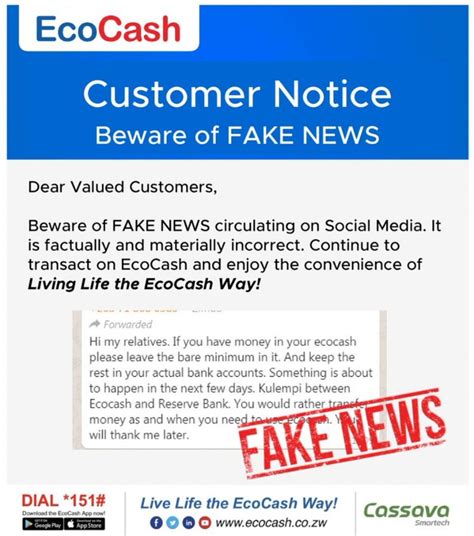 BREAKING NEWS Government Bans EcoCash Mobile Money Services