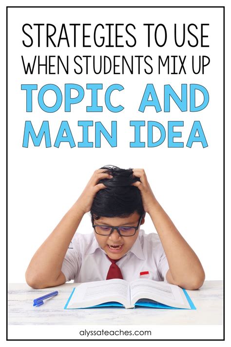 Teaching The Difference Between Topic And Main Idea Artofit