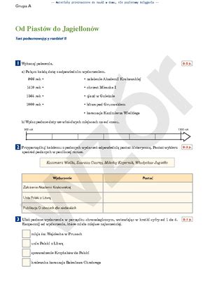Test Kl 6 Upadek Rzeczypospolitej Grupa A Strona 1 Z 4 Grupa A Imię