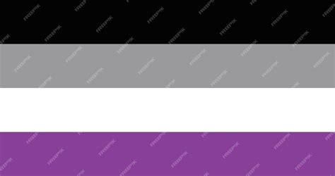 Premium Vector Asexual Lgbt Pride Flag Vector Image