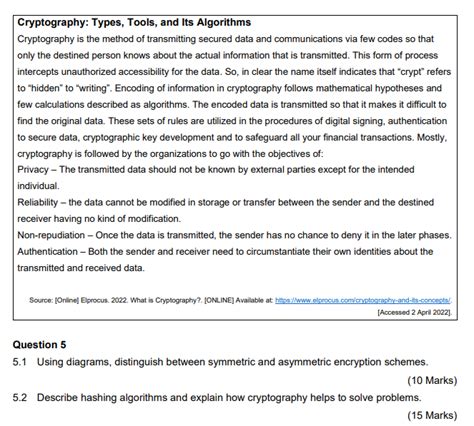 Solved Cryptography Types Tools And Its Algorithms