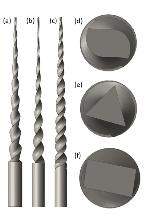 3d Model And Cross Section Shape Of Selected Rotary Files A Download Scientific Diagram