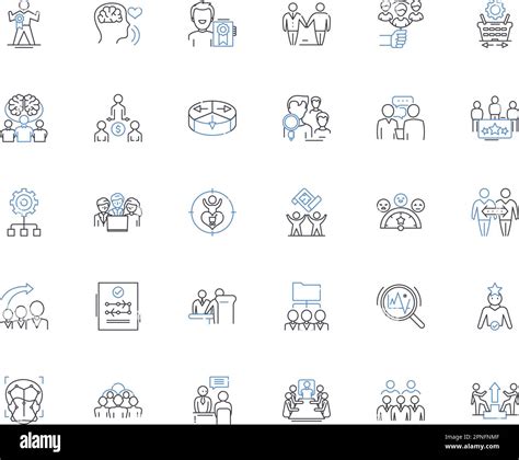 Incentive Line Icons Collection Motivation Reward Bonus Stimulus Encouragement Inspiration