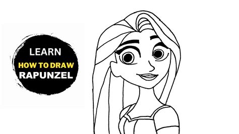 How To Draw Rapunzel Disney Drawing Tangled Adventure YouTube