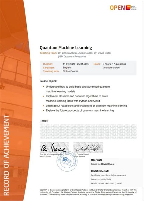 Shivani Rajput On Linkedin Quantumcomputing Quantummachinelearning Algorithms Models Ibm