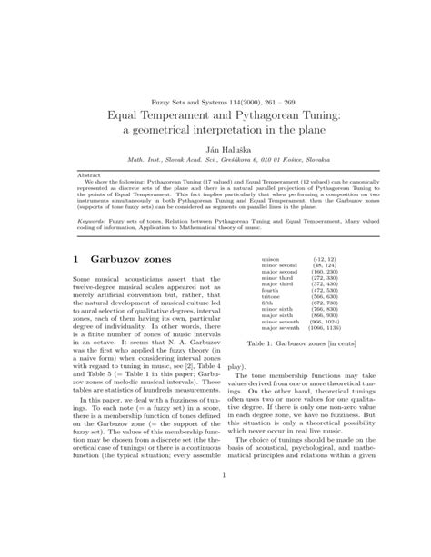Pythagorean Equal Temperament Tuning A Geometrical View