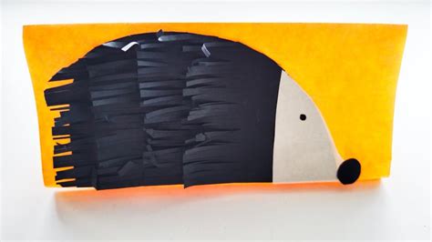 Аплікація з паперу Їжачок своїми руками Обємна аплікація тваринок для дітей Hedgehog