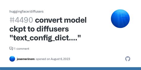 convert model ckpt to diffusers text config dict · issue 4490