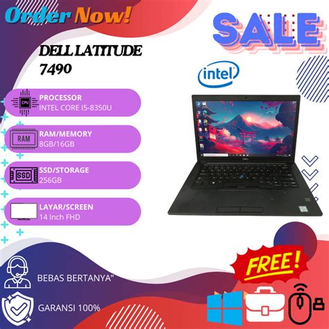 Jual Dell Latitude 7490 Intel Core I5 7gen I5 8gen Free Mouse Wireless Tas Dan Mousepad