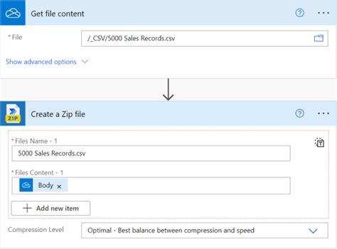 Working With Zip Files In Power Automate