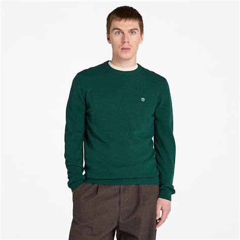Timberland® Cohas Brook Merino Crewneck Jumper For Men In Dark Green