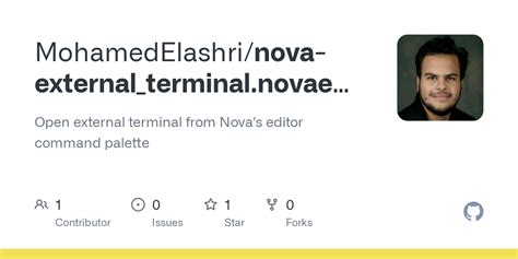 Github Mohamedelashrinova Externalterminalnovaextension Open External Terminal From Novas