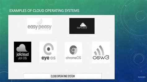 Cloud Operating System Architecture And Applications Pptx