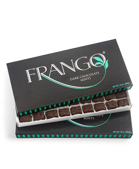 Frango Chocolates 2 Pack Holiday 1 Lb Wrapped Box Of Mint Dark Chocolates Created For Macys In