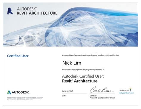 Autodesk Revit Certification Rtsnyc