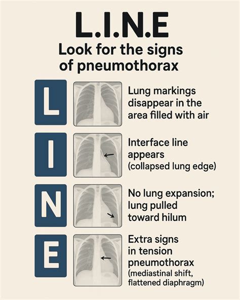 Rapid Pneumothorax Detection The L I N E Method