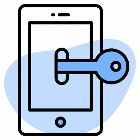 Mobile Security Protection Safety Authentication Key Authorization Icon Download On