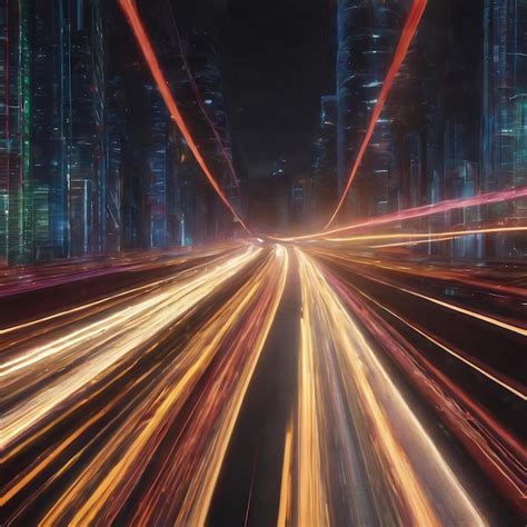 Premium Photo 3d Render Motion Line Of Speed And Power Or Light Trails Highspeed Light With