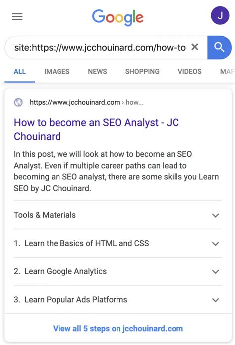 ranking rich results for seo with structured data examples jc chouinard