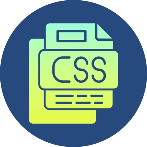 Css File Gradient Circle Icon 47474570 Vector Art At Vecteezy