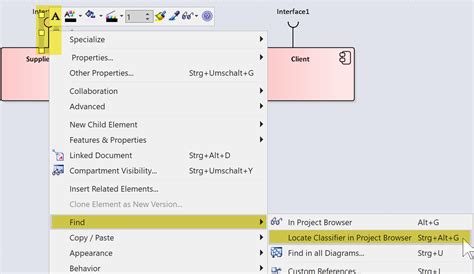 Components Linking A Provided Interface To A Definition In Sparx