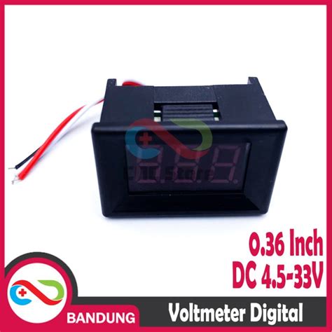 Jual Digital Tube 0 36 Inch Led Digital Voltmeter Dc4 5v 30v Shopee Indonesia