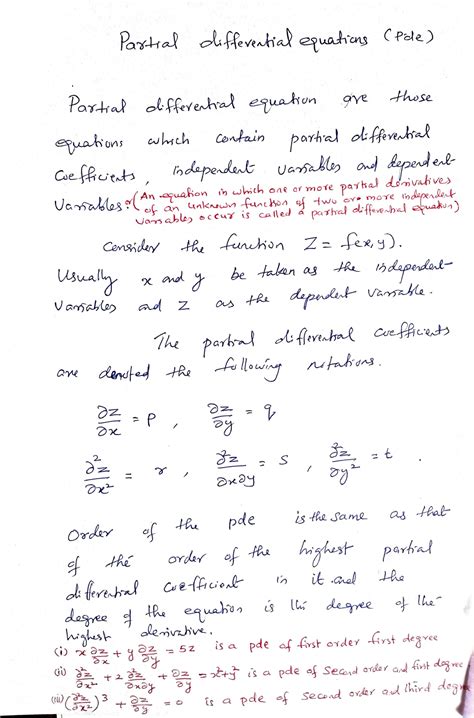 Formation Of PDE Mathematical Methods In Process Engineering Studocu