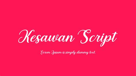 Kesawan Script Font Download Free For Desktop And Webfont Kesawan Script Font Download Free For Desktop And Webfont