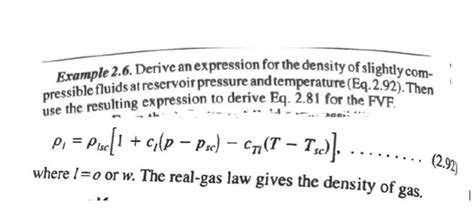 Solved Example Derive An Expression For The Density