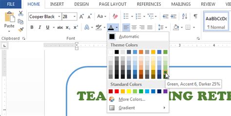 How To Change Font Or Text Color In Word Word Tutorial