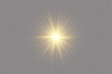빛나는 황금 별 조명 효과 눈부심 반짝이 폭발 황금빛 벡터 일러스트 레이 션 프리미엄 벡터