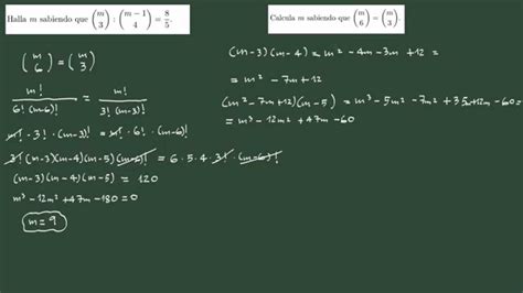8 5 Ecuaciones Con Números Combinatorios Iii Youtube