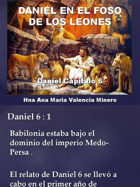 Daniel 6 Espanol Daniel En El Foso Biblia Woqtdi