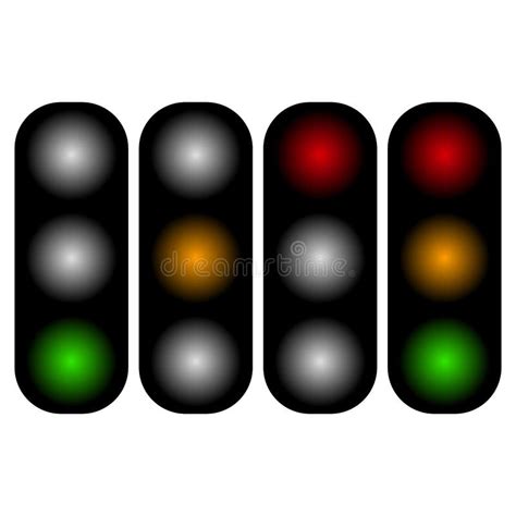 Traffic Light Traffic Lamp Semaphore Vector Illustration Icon Stock