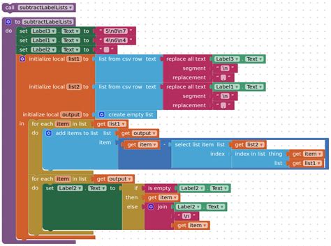 Subtracting 2 Arrays Mit App Inventor Help Mit App Inventor Community