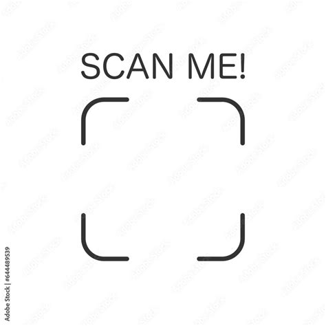 Qr Code Frame With Text Scan Me Scan Me Frame Qr Code Scan For