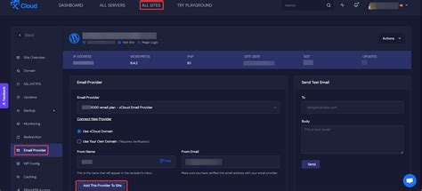 how to add xcloud managed email service for wordpress site emails xcloud