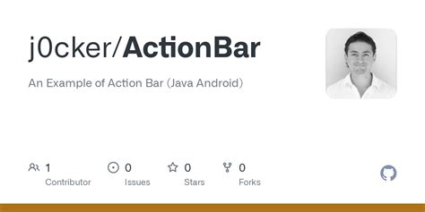 github j0cker actionbar an example of action bar java android