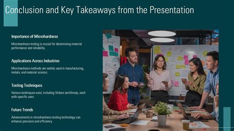 Conclusion And Key Takeaways From The Presentation Microhardness Ppt Template St Ai Ss Ppt Slide