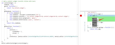 How To Scroll Content Widget In The Editor · Issue 2304 · Microsoftmonaco Editor · Github
