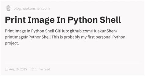 Print Image In Python Shell