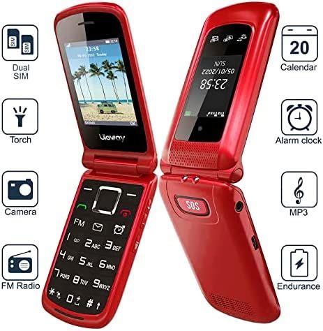 4G LTE Seniors Cell Phone Dual Standby Unlocked Senior Flip Phone SOS Big Button Senior Basic