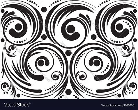 Swirls And Dots Royalty Free Vector Image Vectorstock