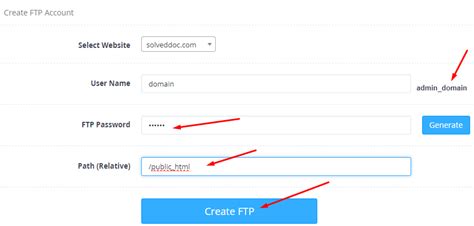 Setup Ftp Account In Cyberpanel Knowledge Base